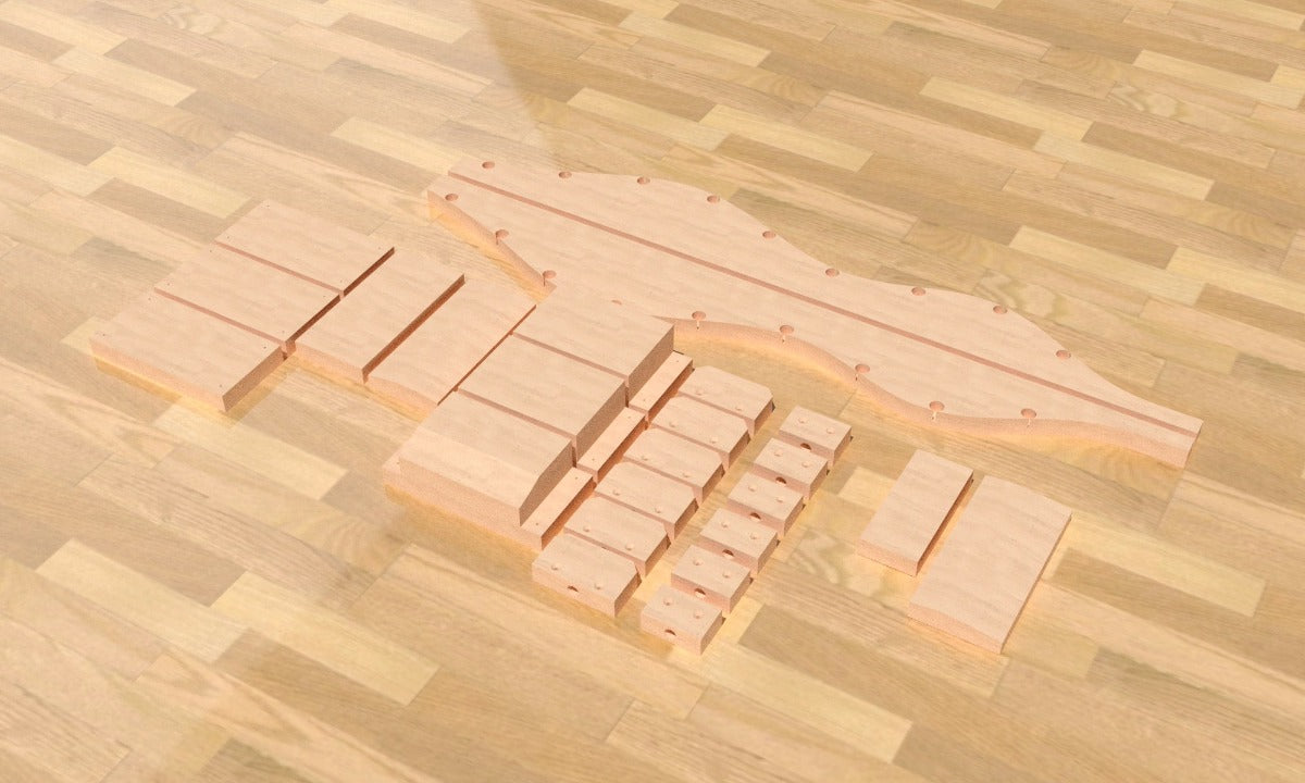 Hourglass Mountain Dulcimer Plans - GenOne Luthier Services