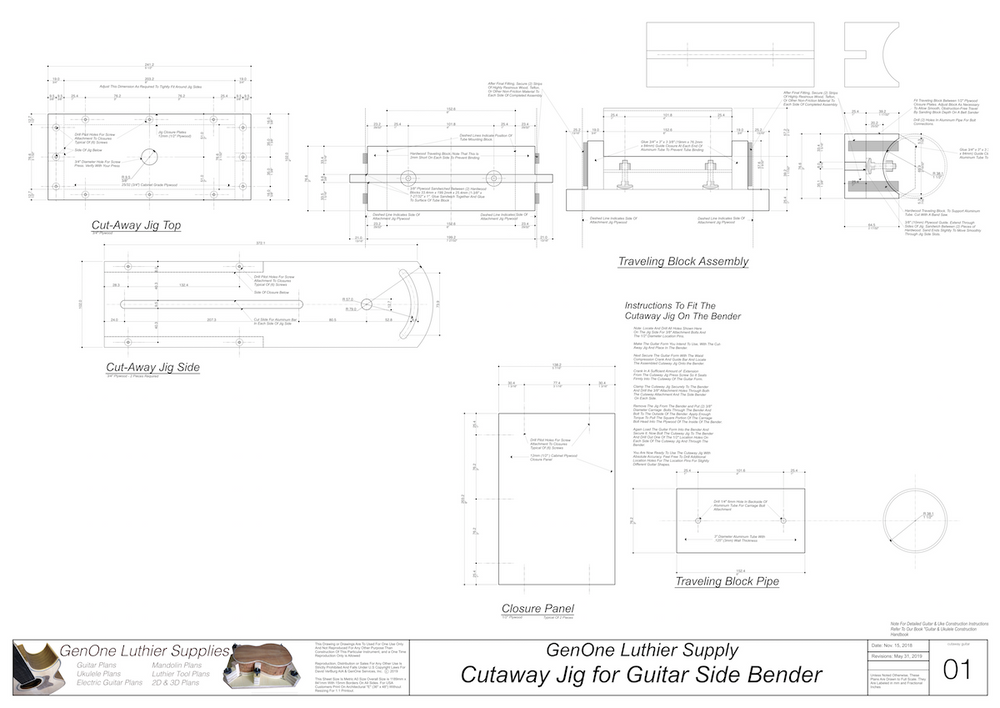 Luthier Tool Plans - GenOne Luthier Services