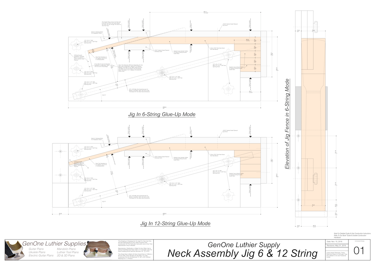Luthier Tool Plans - GenOne Luthier Services