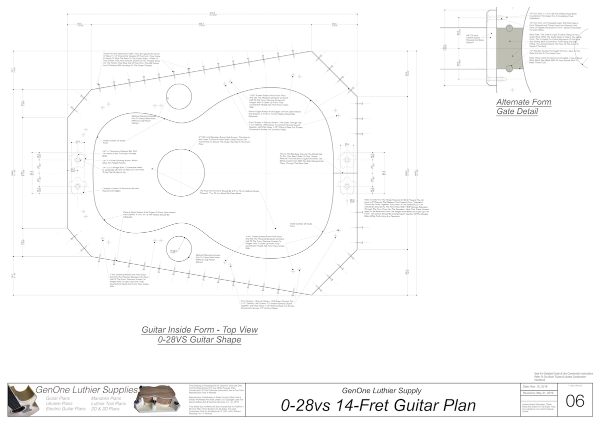 Form Package Plans - GenOne Luthier Services