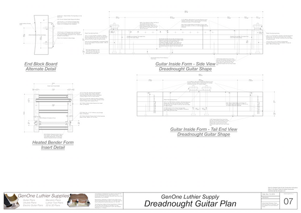 Dreadnought SS 2D CNC Files - GenOne Luthier Services