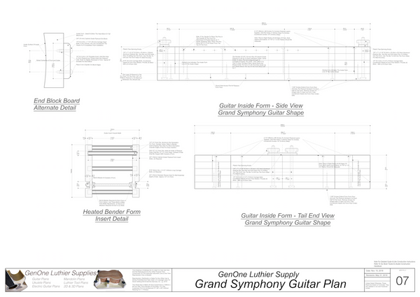 Grand Symphony Guitar Form Package - GenOne Luthier Services