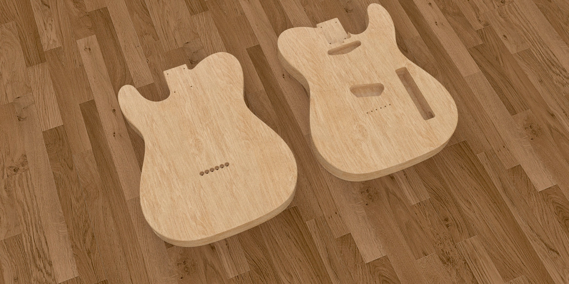 Solid Body Electric Guitar #3 3D CNC Files - GenOne Luthier Services