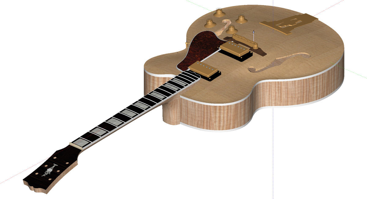 Electric Guitar 3D CNC - GenOne Luthier Services