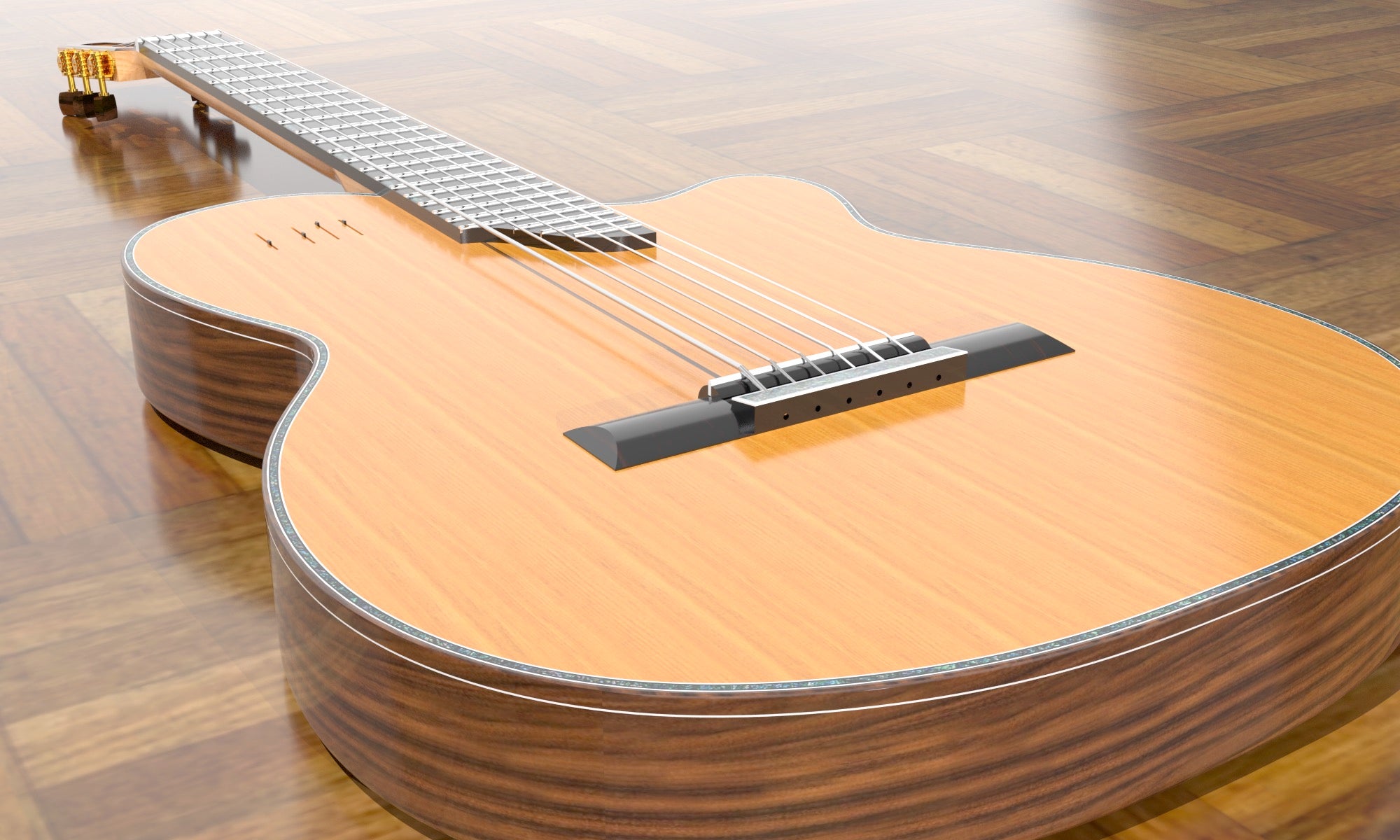 Electric Nylon String 3D CNC - GenOne Luthier Services