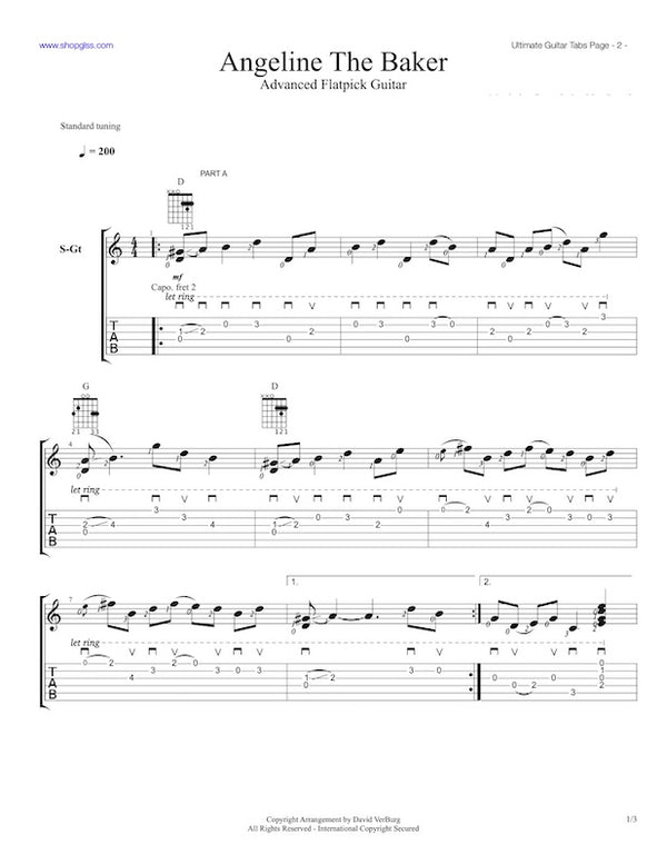 Ultimate Guitar Tabs Advanced Book 2 - GenOne Luthier Services